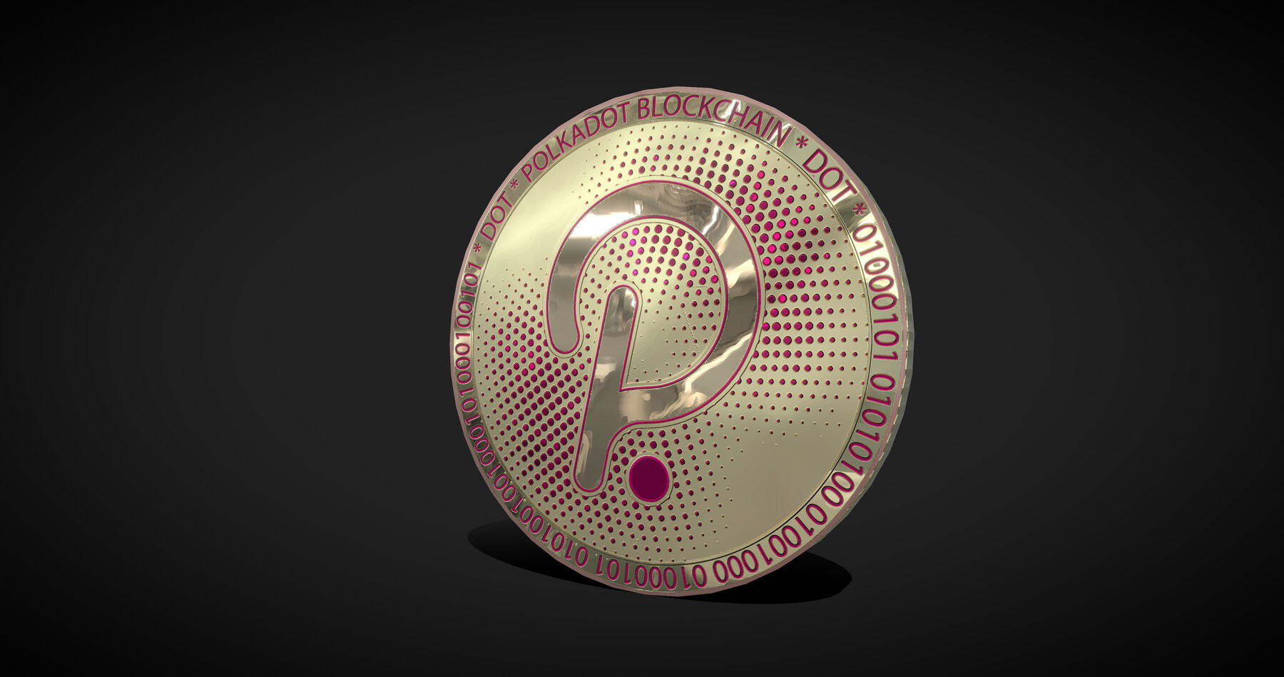 ArtStation - Polkadot Coin - low poly 3D model | Resources