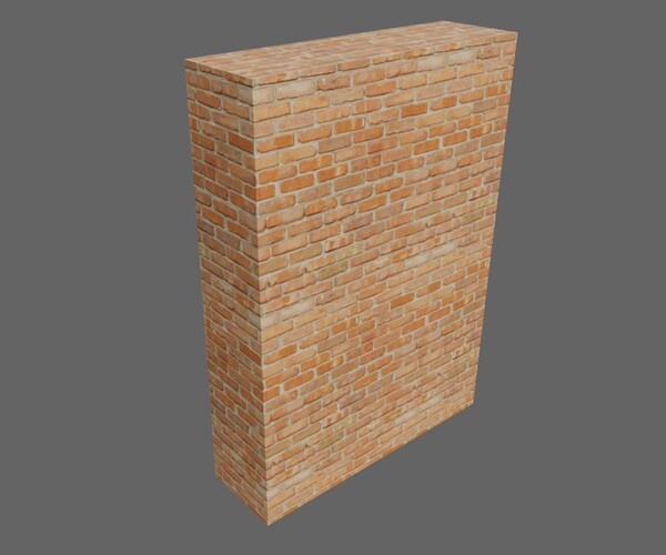 ArtStation - Brick Wall - Normal Map Texture - Muro Low-poly 3D model ...