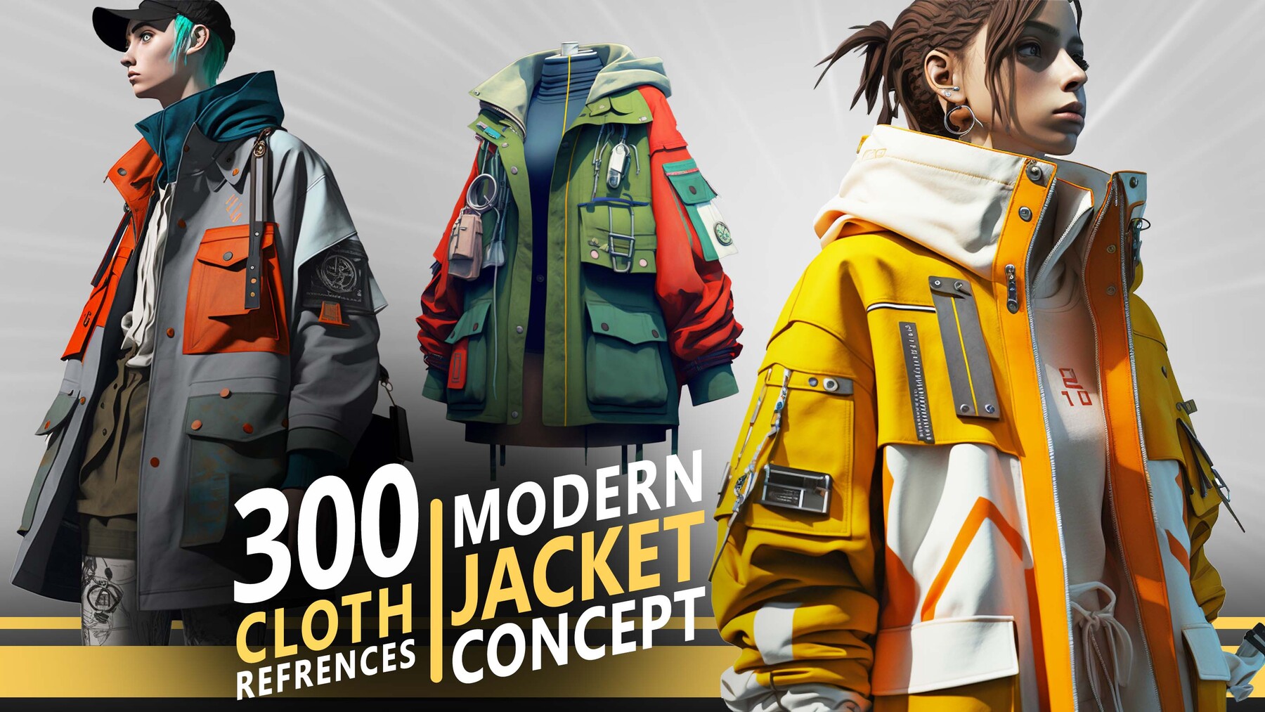 ArtStation - 300 Modern Jacket Concept - Character references | Artworks