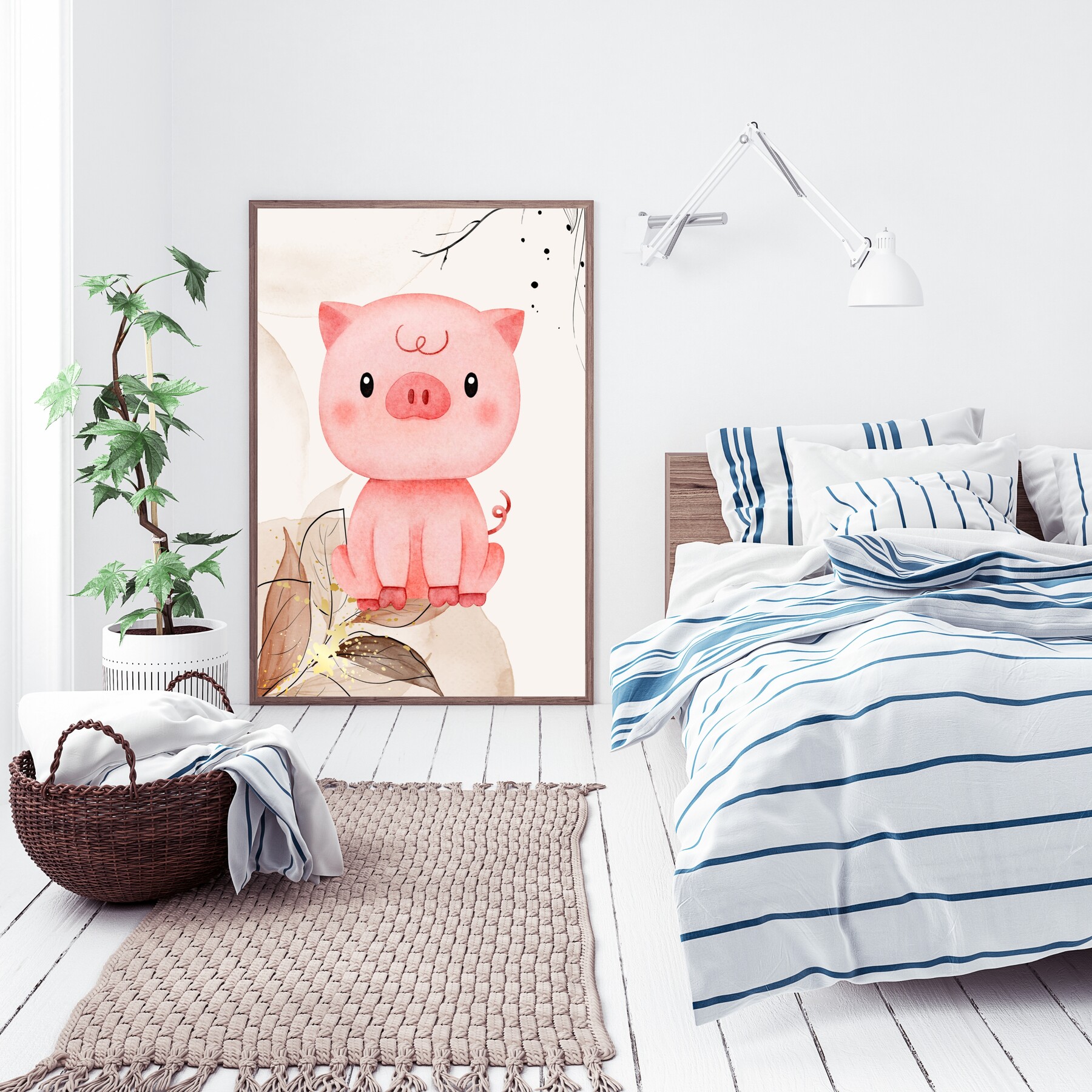ArtStation - Little Pink Pig Art Print | Artworks