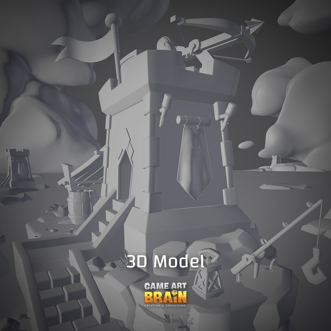 ArtStation - From 3D to Stylized Painting - a 10 Part Tutorial on a 3D ...