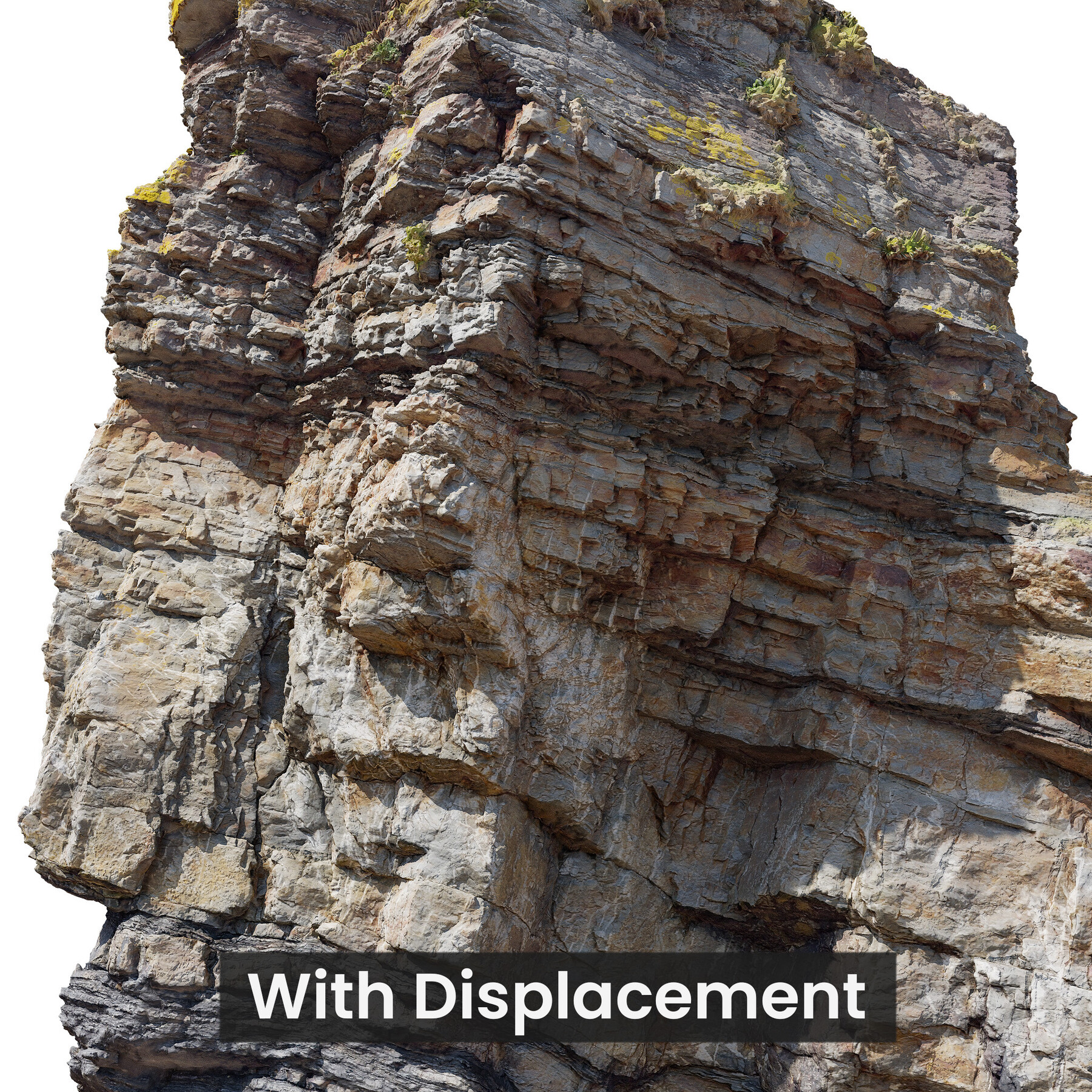 ArtStation - Large Coastal Cliff Formation PBR Scan 01 & Highpoly ...