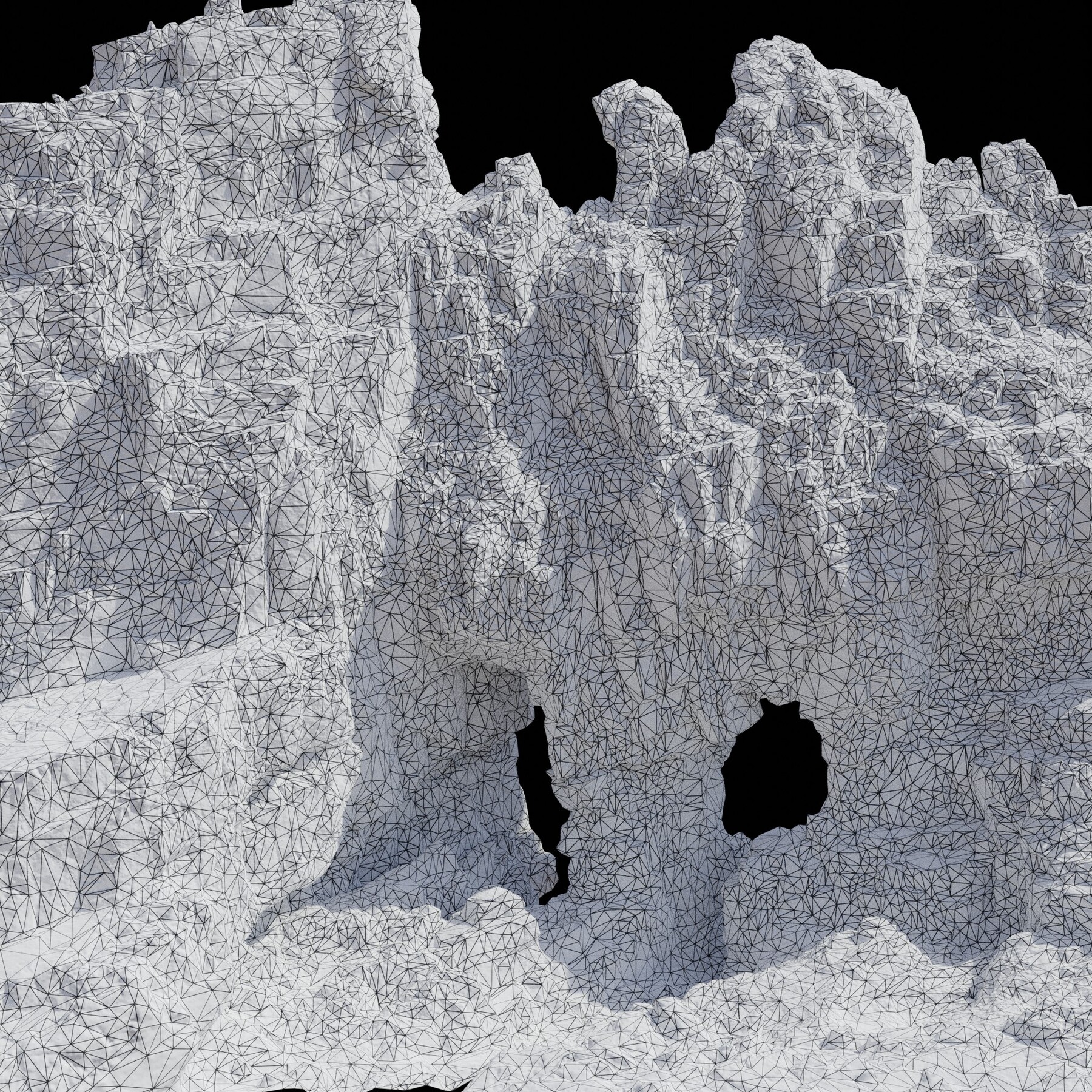 ArtStation - Large Coastal Cliff Formation PBR Scan 02 & Highpoly ...