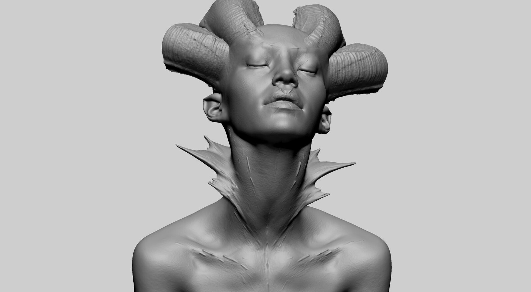 ArtStation - Fantasy Female Bust E 3D Print Model | Resources