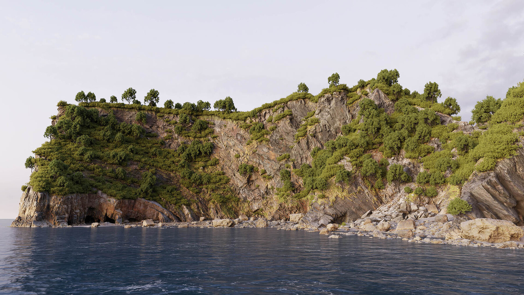 ArtStation - Large Coastal Cliff PBR Scan 01 & Highpoly | Game Assets