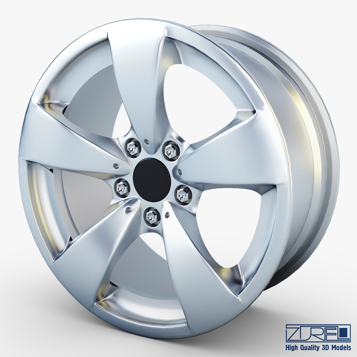 ArtStation - Style 138 Wheel Silver Mid Poly | Resources