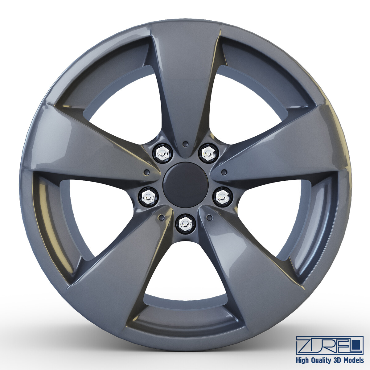 ArtStation - Style 138 Wheel Ferric Gray Mid Poly | Resources