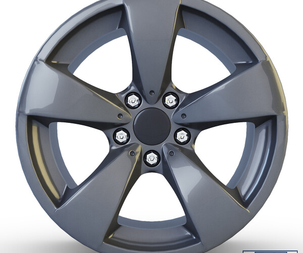 ArtStation - Style 138 Wheel Ferric Gray Mid Poly | Resources