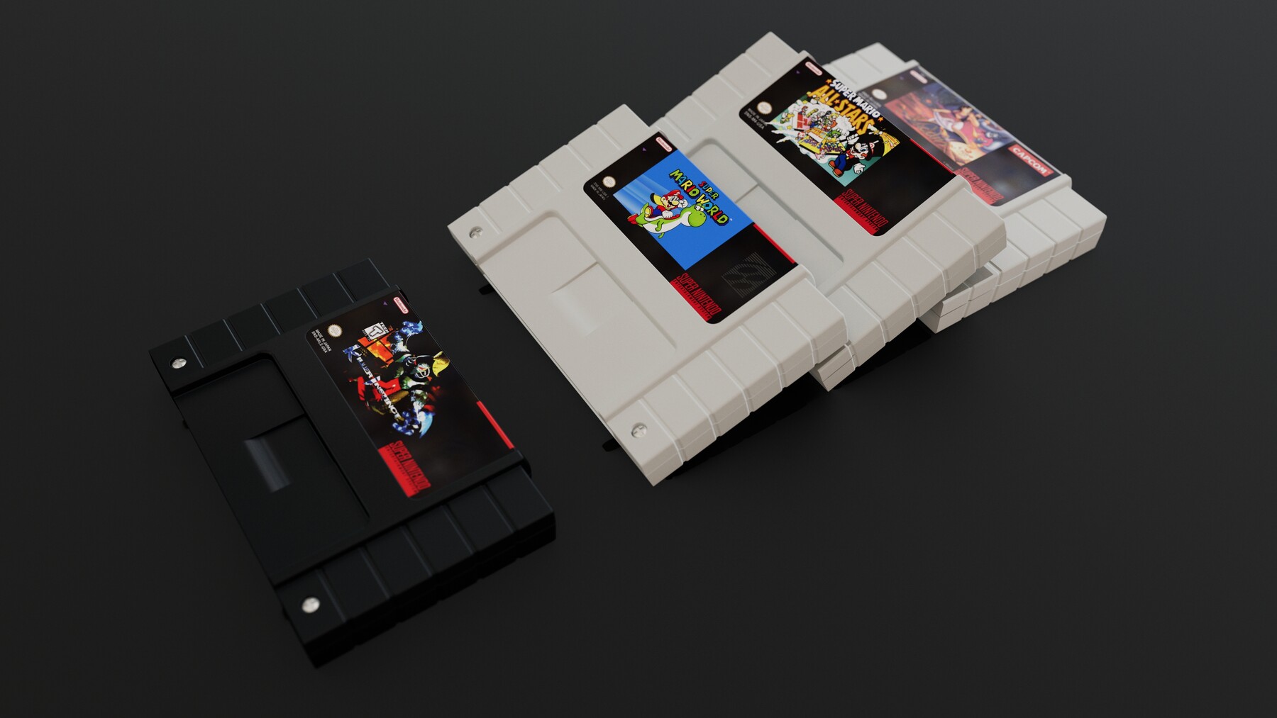 ArtStation - Snes Cartridges | Game Assets