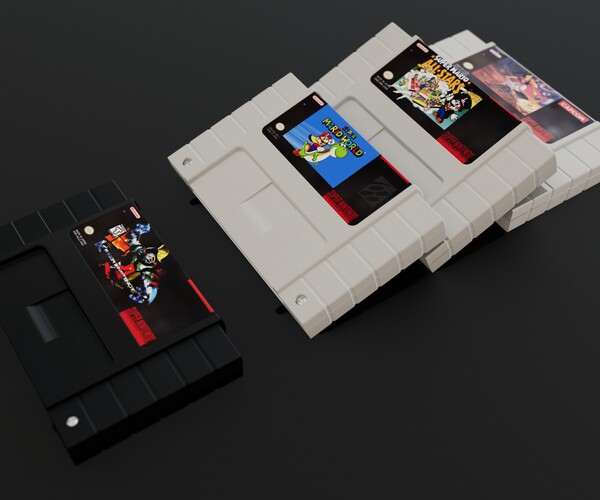 ArtStation - Snes Cartridges | Game Assets