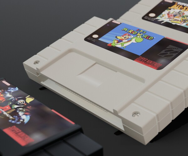 ArtStation - Snes Cartridges | Game Assets
