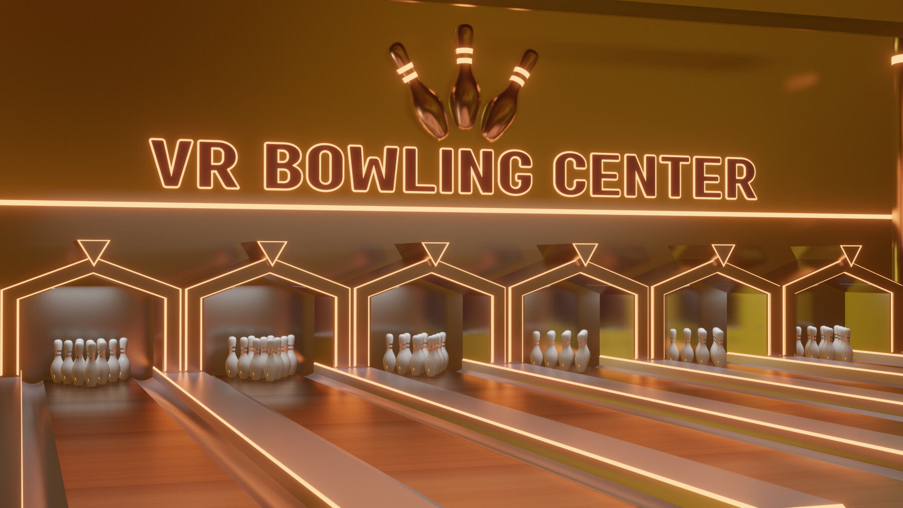 ArtStation - 3d bowling room | Artworks