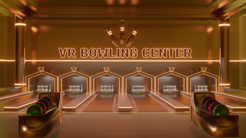 ArtStation - bowling alley front view | Resources