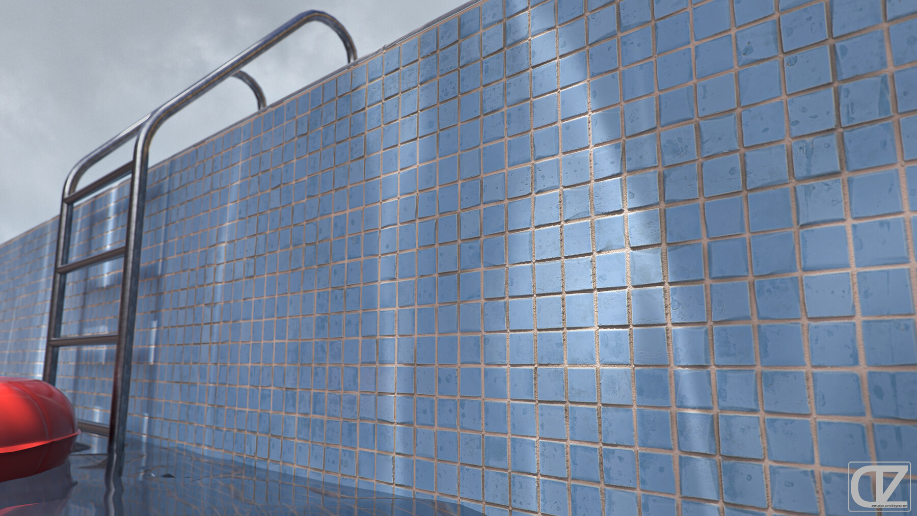 ArtStation - PBR - POOL TILES - 4K MATERIAL | Game Assets