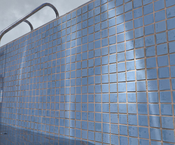 ArtStation - PBR - POOL TILES - 4K MATERIAL | Game Assets