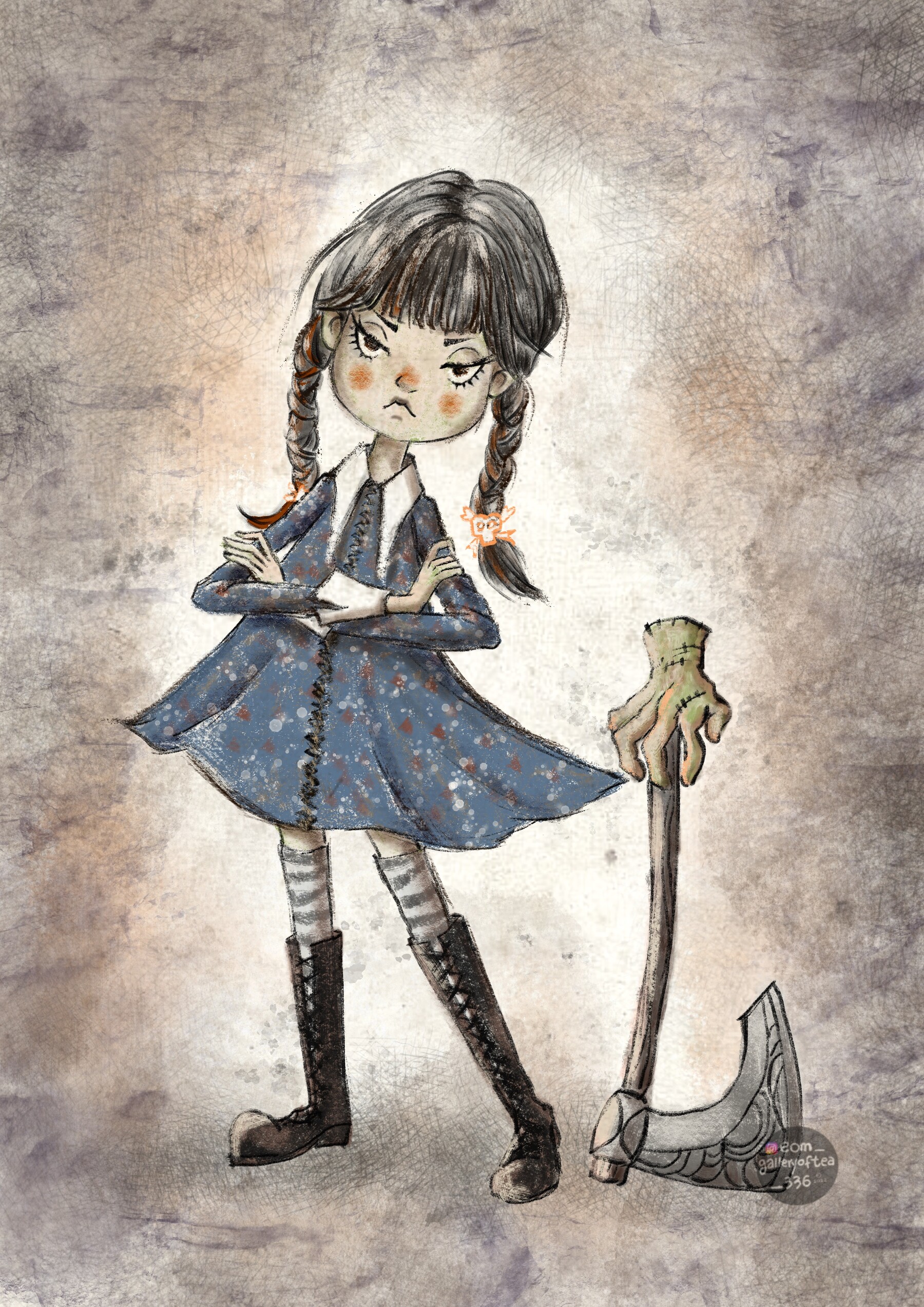 ArtStation - Wednesday inspired character design | Artworks