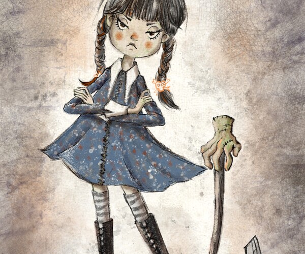 ArtStation - Wednesday inspired character design | Artworks