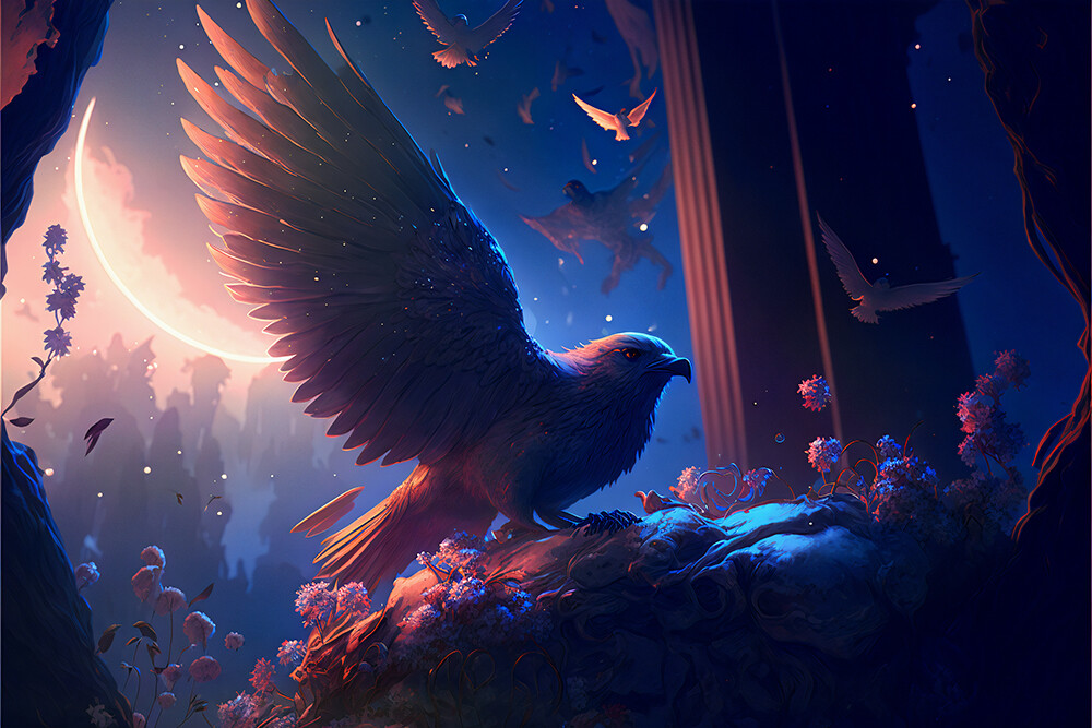 ArtStation - Ethereal Sanctuary: A Highly Detailed Fantasy Painting of ...