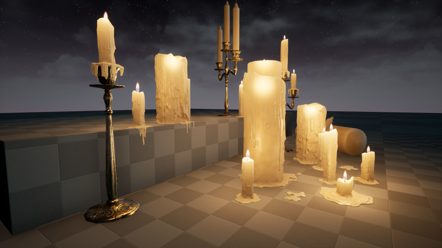 ArtStation - Melting Candle Pack for Unreal Engine | Game Assets
