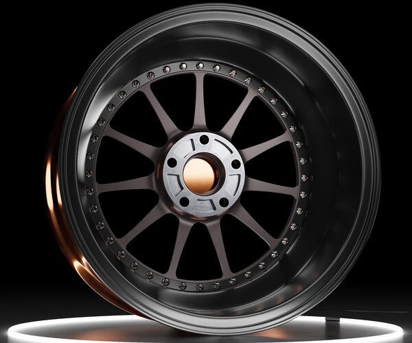 ArtStation - EVO61 LS4 Car wheel FREE 3D model | Resources