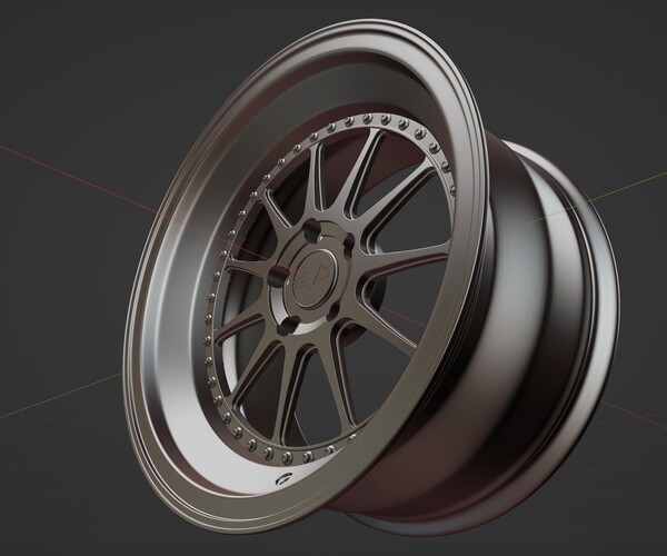 ArtStation - EVO61 LS4 Car wheel FREE 3D model | Resources