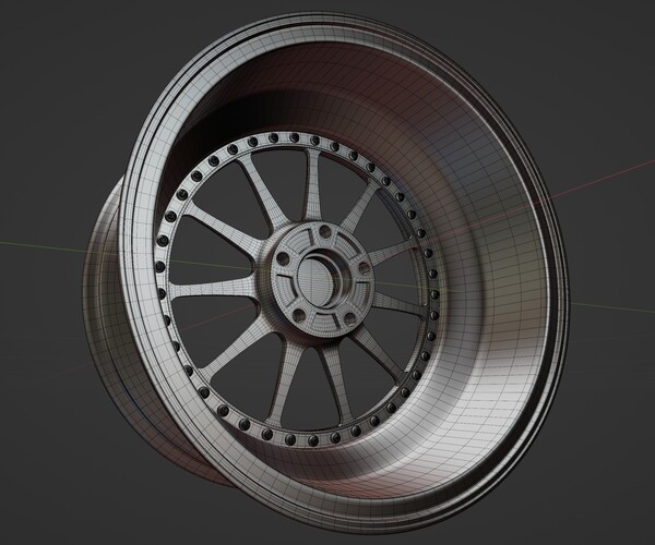 ArtStation - EVO61 LS4 Car wheel FREE 3D model | Resources