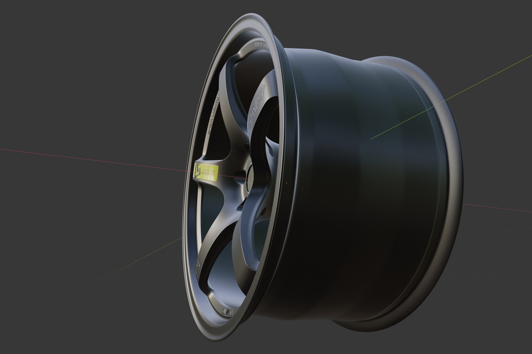 ArtStation - gramLIGHTS 57CR Car wheel FREE 3D model | Resources
