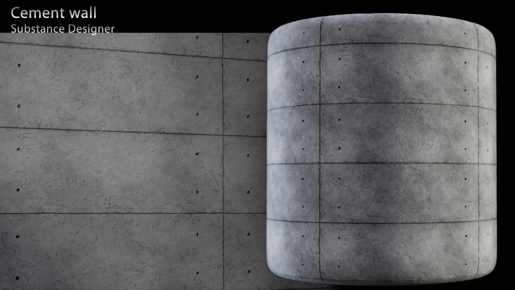 ArtStation - Cement Wall | Game Assets