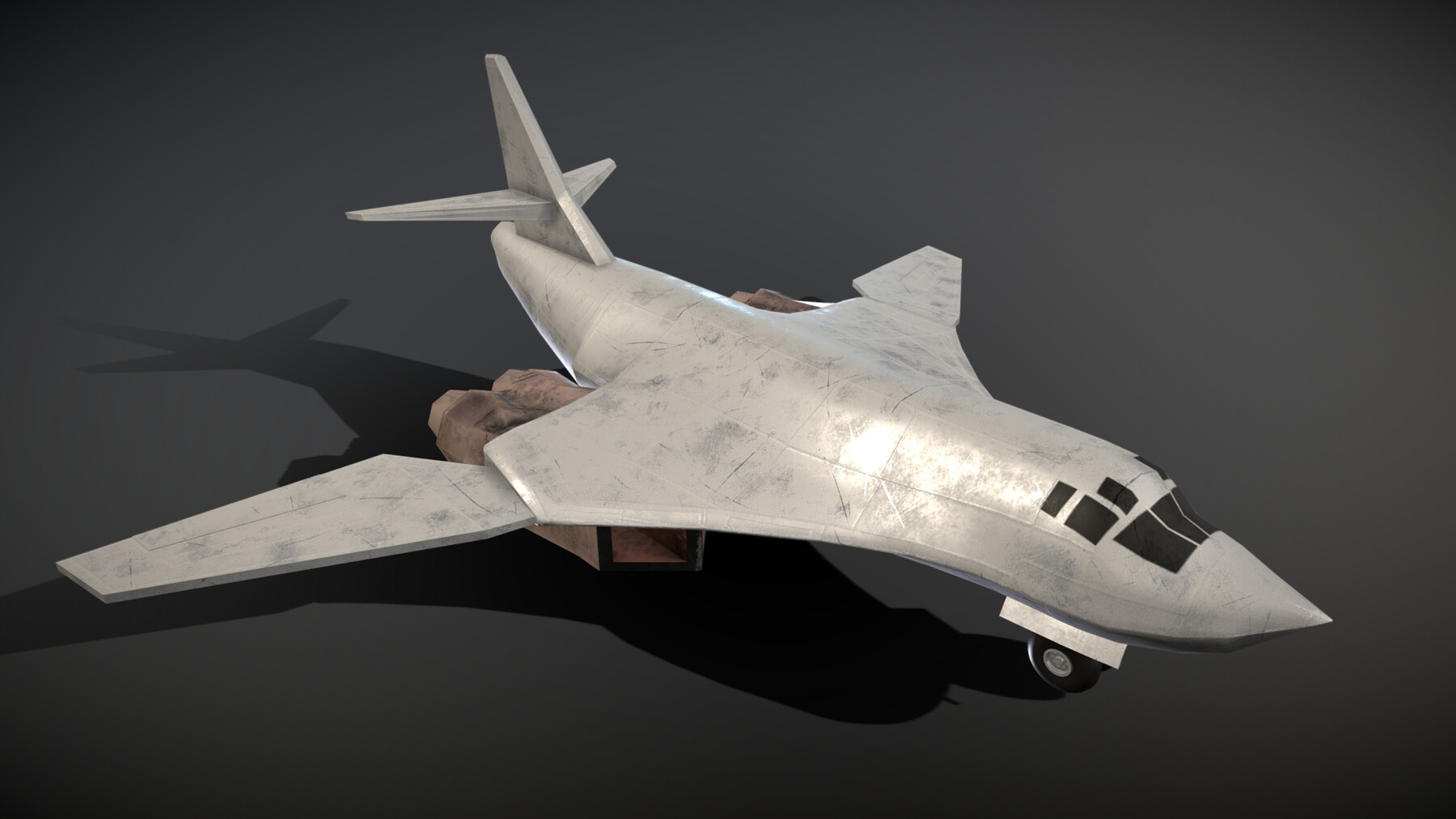ArtStation - Cartoon Tupolev Tu-160 | Game Assets