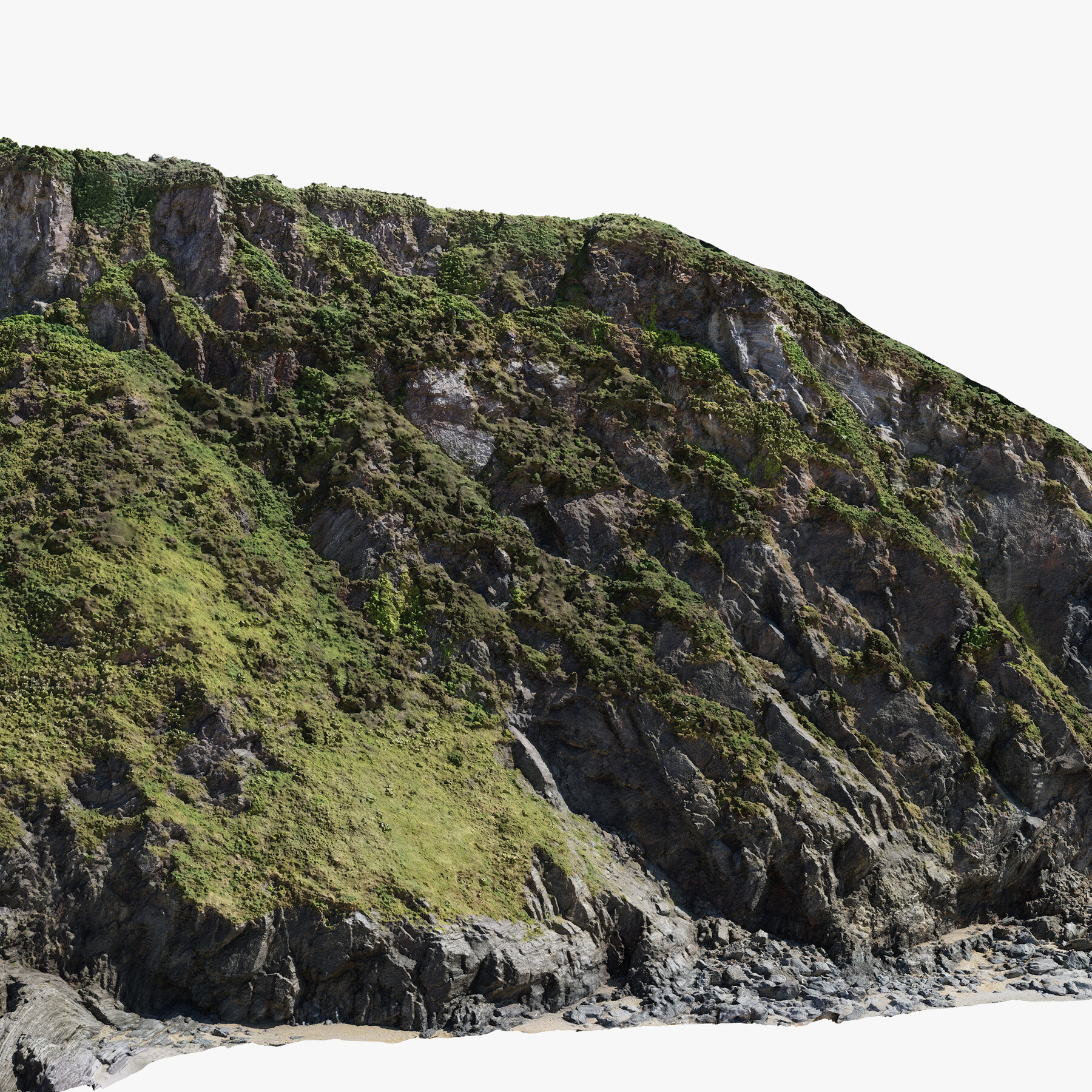 ArtStation - Large Coastal Cliff PBR Scan 03 & Highpoly | Game Assets