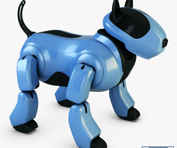 ArtStation - Genibo Robot Dog Blue | Resources