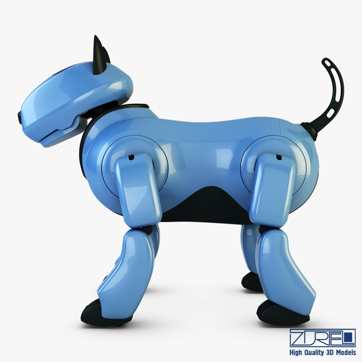 ArtStation - Genibo Robot Dog Blue | Resources