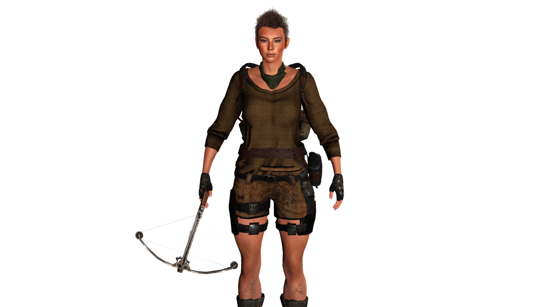 ArtStation - AAA 3D APOCALYPTIC FEMALE 03 - REALISTIC GAME READY CHARACTER | Game Assets