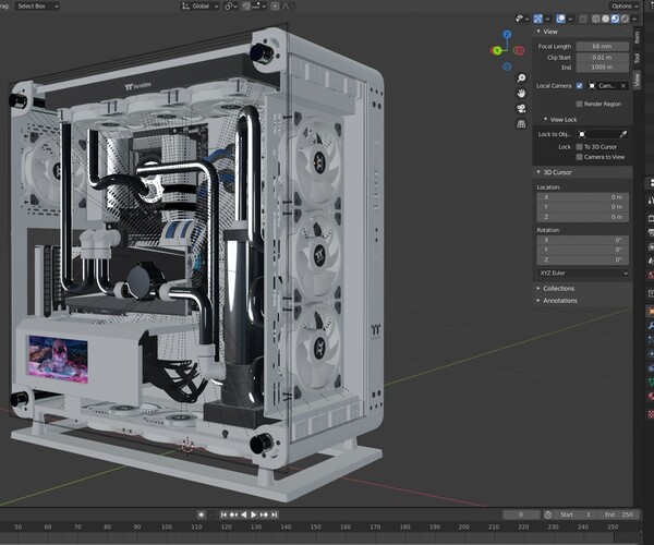 ArtStation - Thermaltake Core P6 Tempered | Resources