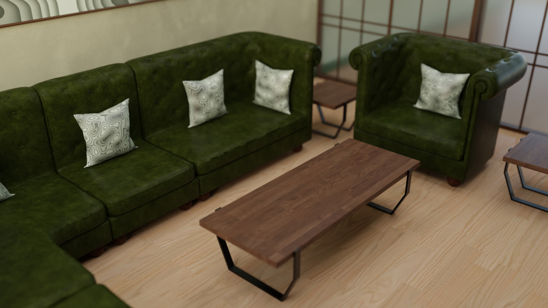 ArtStation - Sofa Set 06 | Game Assets