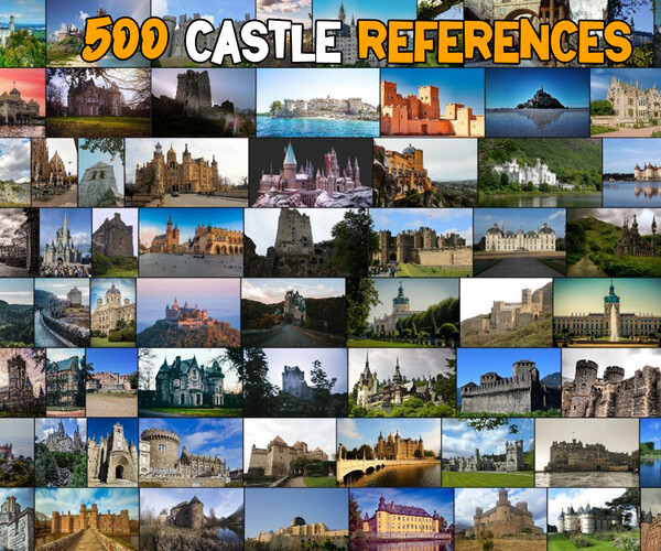 ArtStation - 500 Castle Reference Pack - Vol 1 | Resources