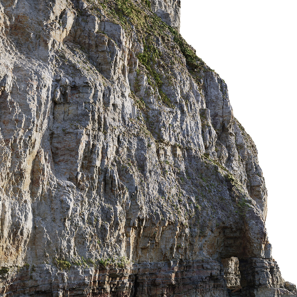 ArtStation - Large Coastal Cliff PBR Scan 04 & Highpoly | Game Assets