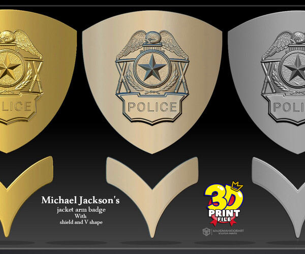 ArtStation - Two types of 3D printable model of Michael Jackson's ...