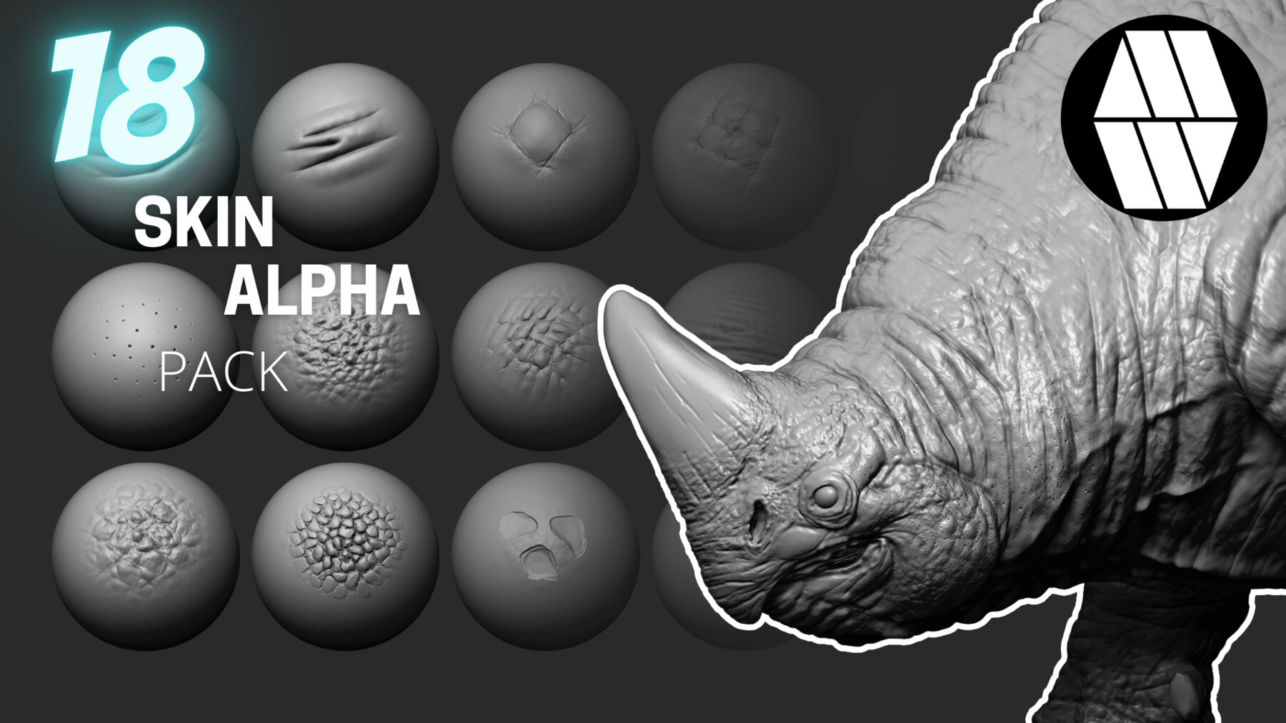 ArtStation - 18 Skin Alphas and VDM Brush - Custom made Alphas to use ...
