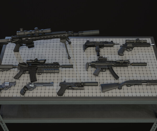 ArtStation - Weapons Pack | Game Assets