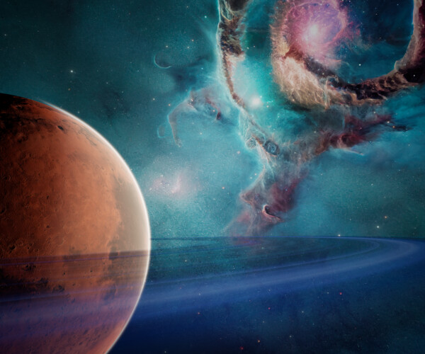 Artstation Abstract Nebula Skyboxes Volume 4 Unreal Engine Project