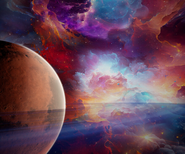 Artstation Abstract Nebula Skyboxes Volume 4 Unreal Engine Project