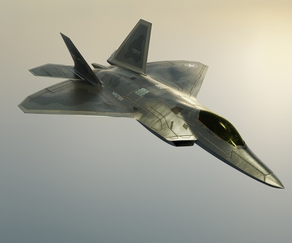 ArtStation - F-22 RAPTOR LOW POLY | Game Assets