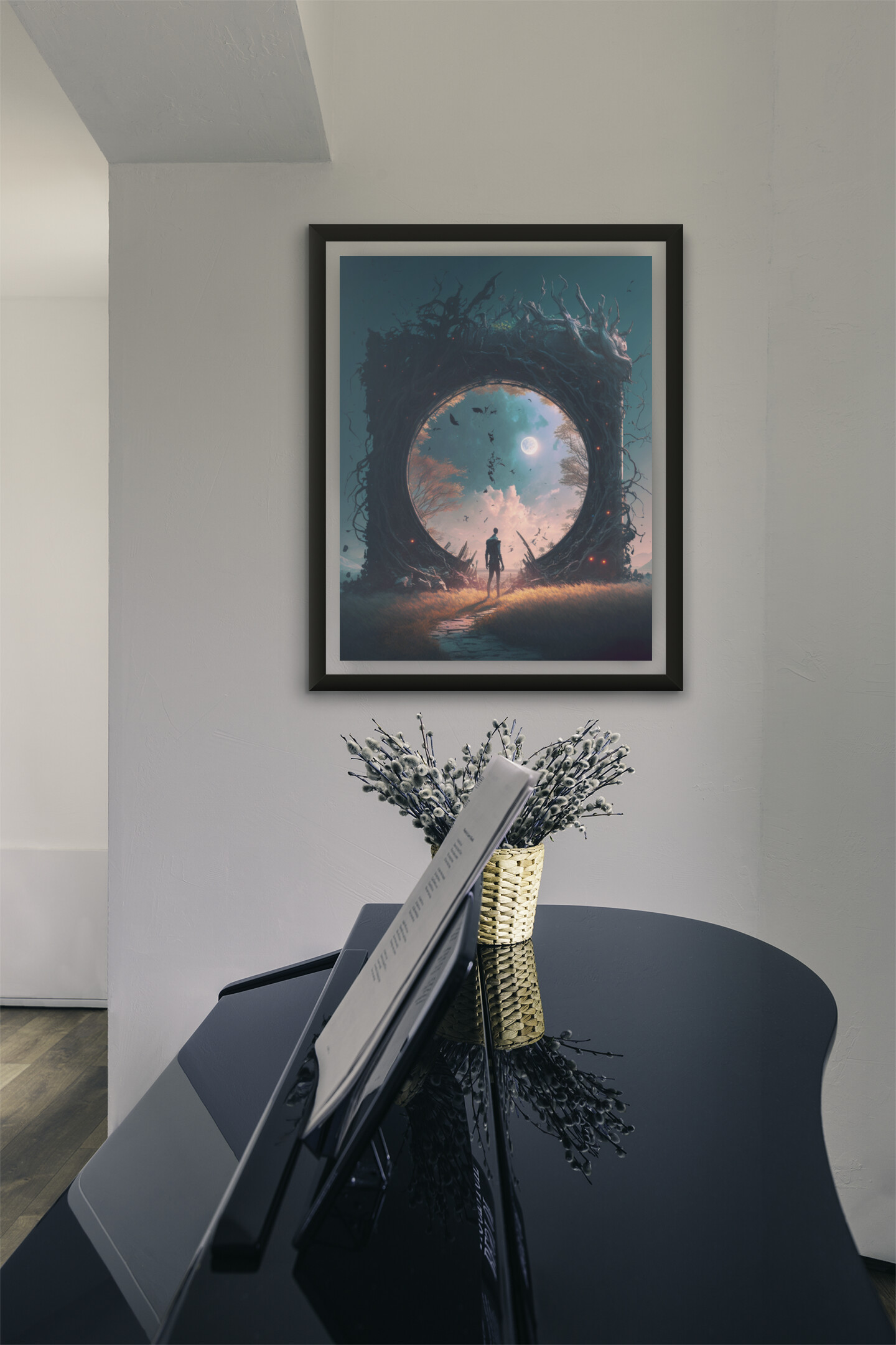 ArtStation - The Threshold of Wonder: A Man's Gaze into the Unknown | Artworks