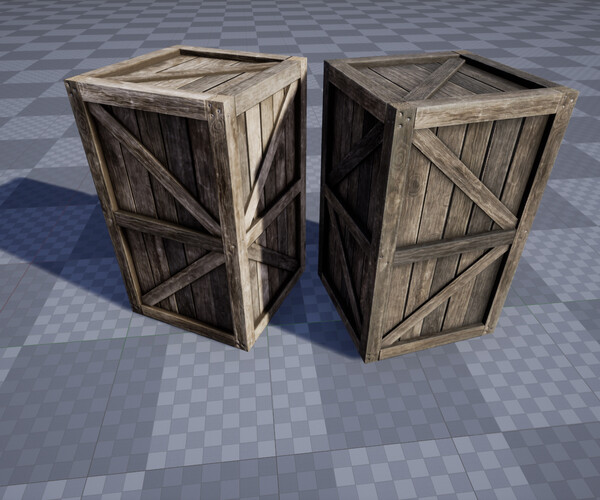 ArtStation - Vintage Crates, Barrels and Chests for Unreal Engine ...