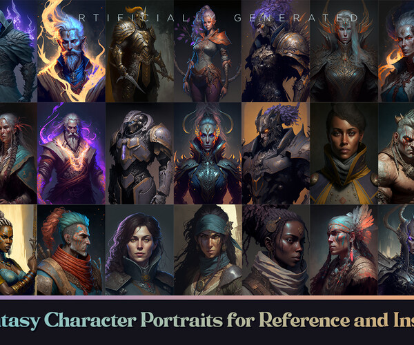 ArtStation - Fantasy Character Portraits for Reference and Inspiration ...
