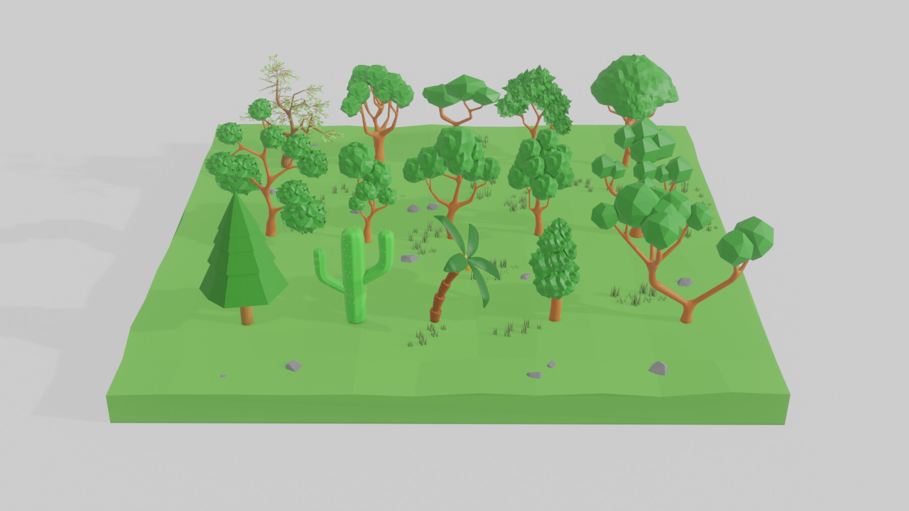 ArtStation - TREE COLLECTION (LOW POLY) | Game Assets
