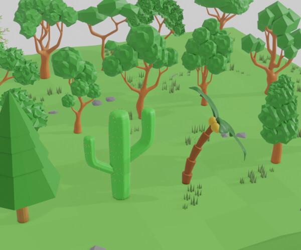 ArtStation - TREE COLLECTION (LOW POLY) | Game Assets
