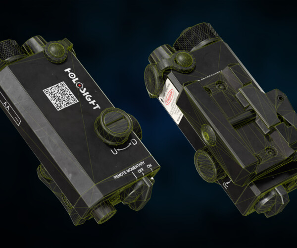 ArtStation - Holosight Aim Laser Sight PBR | Game Assets