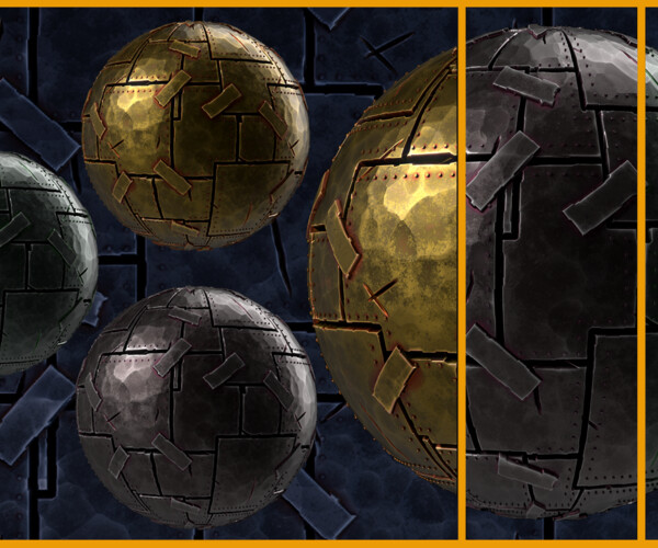 ArtStation - Metal plat material | Resources